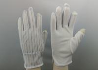 China Premium Quality Anti Static Gloves Silk Screen Logo Printing Flexible Knitting for sale
