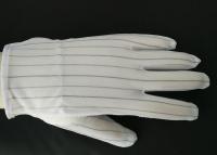 China ESD PVC Dotted 	Anti Static Gloves Three Stitches Lines Design On Back for sale