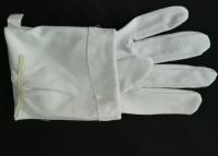 China Bleached White Cotton Marching Band Gloves 33cm Length Oeko-Tex Certified Sizes 6-10 for sale