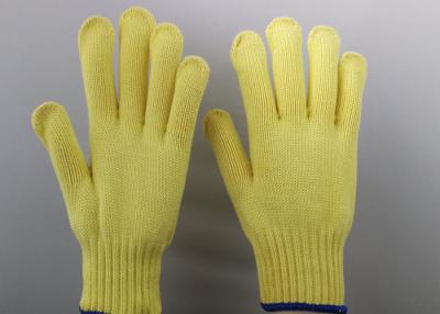 China Cut Resistant Gloves Aramid Knitted 7 Gauge 78G Per Pair CE EN388 EN420 for sale