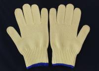 China Cut Resistant Gloves Aramid Knitted 7 Gauge 78G Per Pair CE EN388 EN420 for sale
