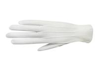China White Military Parade Gloves 100% Cotton 180gsm Fabric Weight Size 6-10 for sale