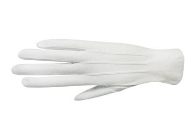 China White Military Parade Gloves 100% Cotton 180gsm Fabric Weight Size 6-10 for sale