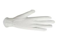 China White Military Parade Gloves 100% Cotton 180gsm Fabric Weight Size 6-10 for sale
