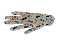 China Flower Printed Cotton Cosmetic Gloves Protecting Fingertip From Drying for sale