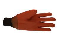 China Foam Insulated Liner PVC Coated Gloves Orange Maximum Protection From Acids -30°C for sale