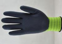 China Sandy Finish Nitrile Coated Gloves Nylon Knitted Ultimate Close Fitting for sale