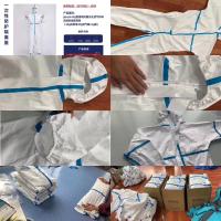 China Disposable PE Laminating Protective Coverall 65g White Taped S M L XL for sale