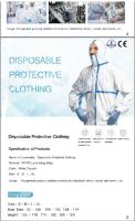 China Disposable PE Laminating Protective Coverall 65g White Taped S M L XL for sale