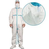 China Disposable PP PE Laminated Protective Coverall 65g Dustproof Waterproof Isolation Suit for sale