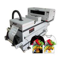 China 30cm DTF Printer 2 XP600 Heads All in One PET Film Textile Transfer Machine 5m2h for sale