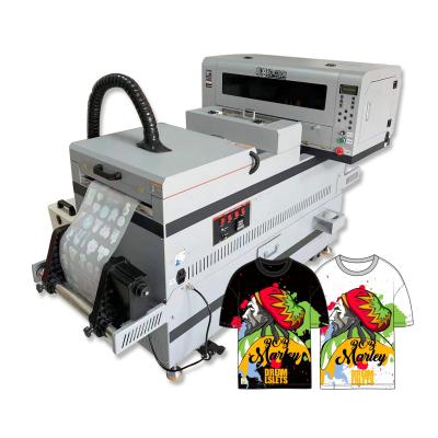 China 30cm DTF Printer 2 XP600 Heads All in One PET Film Textile Transfer Machine 5m2h for sale