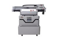China Big Color 6090 UV Flatbed Printer 600x900mm Rotary CMYK White Varnish 3 Head for sale
