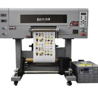 China 60cm UV DTF Printer for Phone Cases 720x4320dpi 4 Color Plus White Varnish Glue for sale