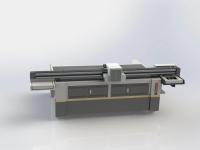 China Big Color 2513 UV LED Flatbed Printer 4 Ricoh GEN5 Printheads 2.5m x 1.3m for Glass Acrylic Leather for sale