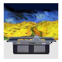 China Big Color 2513 UV Flatbed Printer 3 Eps3200 Printheads 2.5m x 1.3m for Glass Wood Metal Acrylic for sale