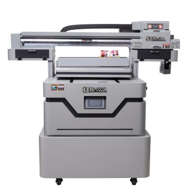 China ZT-6090 LED UV Flatbed Printer 600x900mm 3 Head CMYK+W+V for Golf Ball Gift Box for sale
