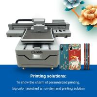China ZT-6090 LED UV Flatbed Printer 600x900mm 3 Head CMYK+W+V for Golf Ball Gift Box for sale