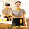 China Custom Logon New Soft and Comfortable Fast Food Restaurant Waiter Uniform for sale