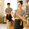 China Custom Logon New Soft and Comfortable Fast Food Restaurant Waiter Uniform for sale
