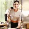 China Short Sleeves Free Design Hotel Fast Food Restaurant Waiter Uniform Designs for sale