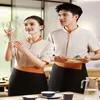 China Short Sleeves Free Design Hotel Fast Food Restaurant Waiter Uniform Designs for sale