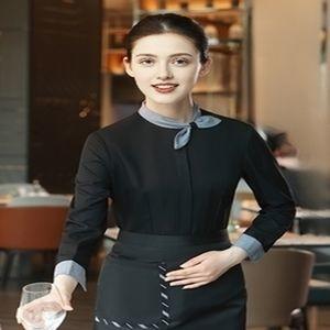 China Custom Free Design Soft and Comfortable Fast Food Restaurant Waiter Workwear for sale