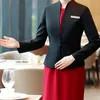 China Women Professional Suit Reception Fashion Dress Short Sleeve Manager Hotel Staff Uniform for sale