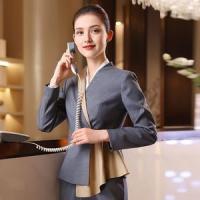 China Restaurant Staff Design Ladies Dress Hotel Staff Manager Uniform for sale