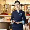 China Cotton Chef Kitchen Hotel Clothes Long Sleeve Manager Uniform for Restaurant for sale