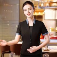 China Women Professional Suit Manager Formal Hotel Catering Front Desk Work Uniform for sale