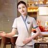 China Fashion Front Office Reception Fashion Dress Short Sleeve Manager Hotel Staff Uniform for sale