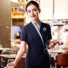 China Fashion Front Office Reception Fashion Dress Short Sleeve Manager Hotel Staff Uniform for sale