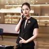 China Best Quality White Strip Piping Long Sleeve Manager Hotel Uniform for sale