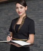 China Restaurant Uniform Short Sleeve Manager Hotel Uniform for Waiter Waitress for sale