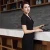 China Hotel Bar Clothes Short Sleeve Cotton Chef Kitchen Manager Uniform for Restaurant for sale