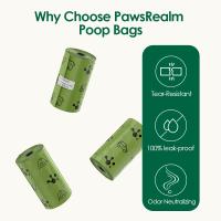 China PawView Eco Friendly Dog Poop Bags 18 Rolls 21x12in for sale