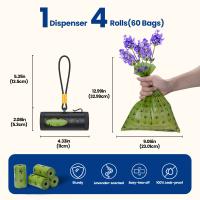 China Eco-Friendly Green Dog Poop Bag Dispenser with 240 Bags for sale