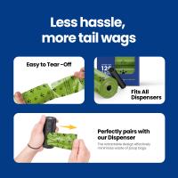 China Eco-Friendly Dog Poop Bags Biodegradable Cornstarch Pet Waste for sale