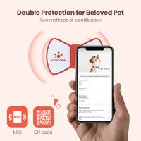 China Eco-Friendly QR Code NFC Pet ID Tag for Dogs - Waterproof & Customizable for sale