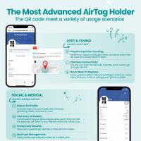 China Eco-Friendly NFC Dog ID Tag with QR Tracking - Food Grade Silicone for sale