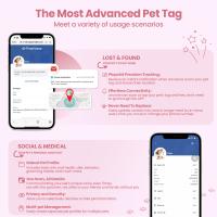 China Pawview NFC Silicone Dog ID Tag with Free App for sale