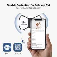 China Pawview Silicone QR Code Pet ID Tag for Dogs and Cats for sale