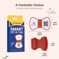 China Custom NFC Dog ID Tags Silicone Pet Harness APP Control for sale