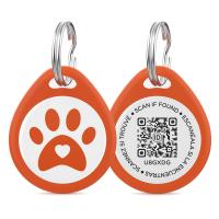 China Luxury Silicone Pet Dog ID Tag with NFC QR Code for sale