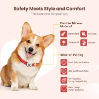 China Silicone Pet Dog ID Tag NFC QR Code Heart Shape for sale