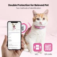 China Silicone Pet Dog ID Tag with QR Code Heart Shape for sale