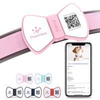 China Pawview NFC Silicone Dog ID Tag Customizable Anti-Lost Tracker for sale