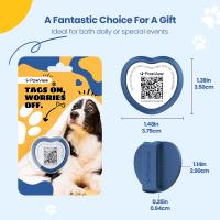China Pawview Silicone Heart Shape Dog ID Tag for Puppy Cat for sale