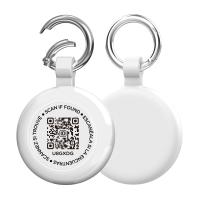 China Heart Shaped Silicone Pet ID Tag for Dogs with QR Code for sale